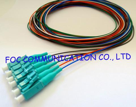 LC / APC SM G.657A fiber optic pigtail single mode High Stability For LAN