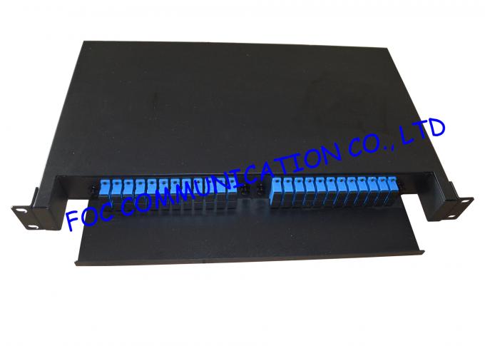 19" Shelf SC 24 port black box fiber optic patch panel for Fiber ...