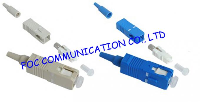 FTTH Networks Fibre Optic Connector , SC FC ST LC MM Patch Cord Connector