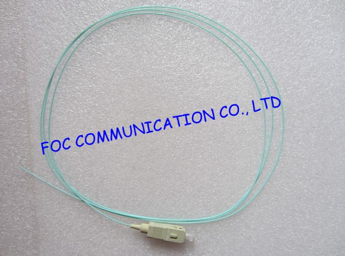 OM4 SC Fiber Optic Pigtail , 12 Pack Gigabit Ethernet Pigtail For ODF