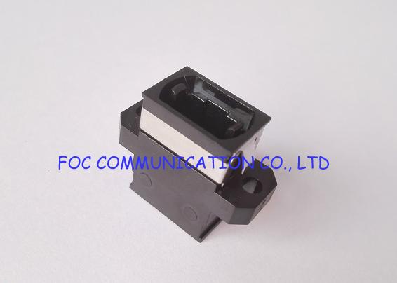 Fiber Optic Adapter MPO / MTP Black Key-Up To Key-Down Black With Dust Cap