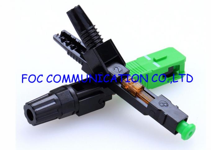 Field Installable Fiber Optic Connector SC APC Pre - embedded Type