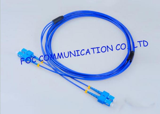 Rugged Optical Fiber Patch Cord SC - SC G.657A Fiber Optic Jumper Cables
