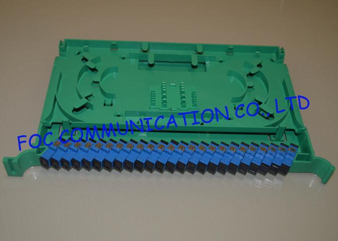 Fiber Optic Splice Tray 24 Port Fiber Optic Patch Panel Loaded with SC ...