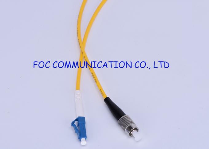 G.652D SM Fiber Optic Patch Cord With OFNP Cable SC FC ST LC