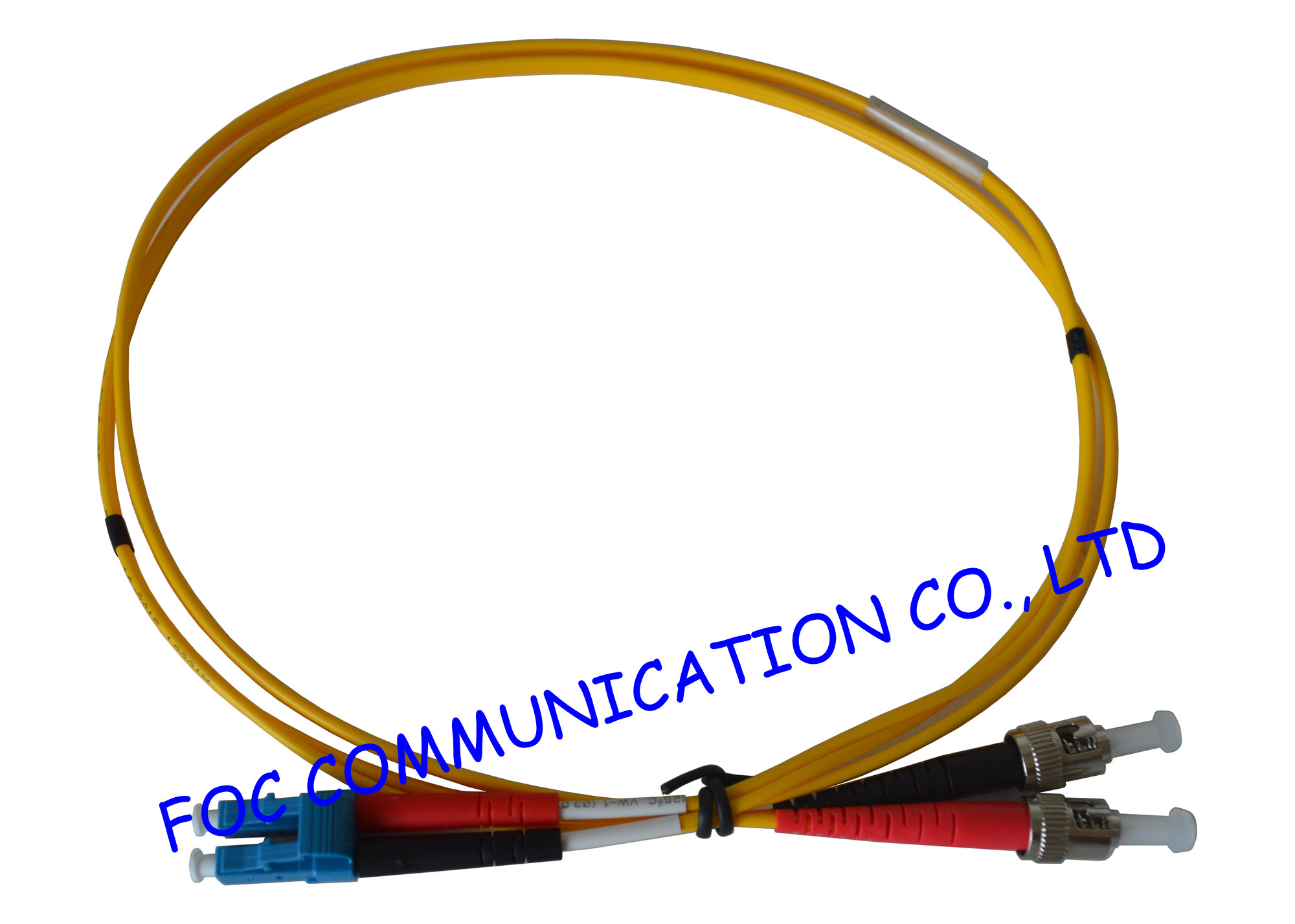 LC - ST SM Fiber Optic Patch Cord , Single Mode fiber optic network cable