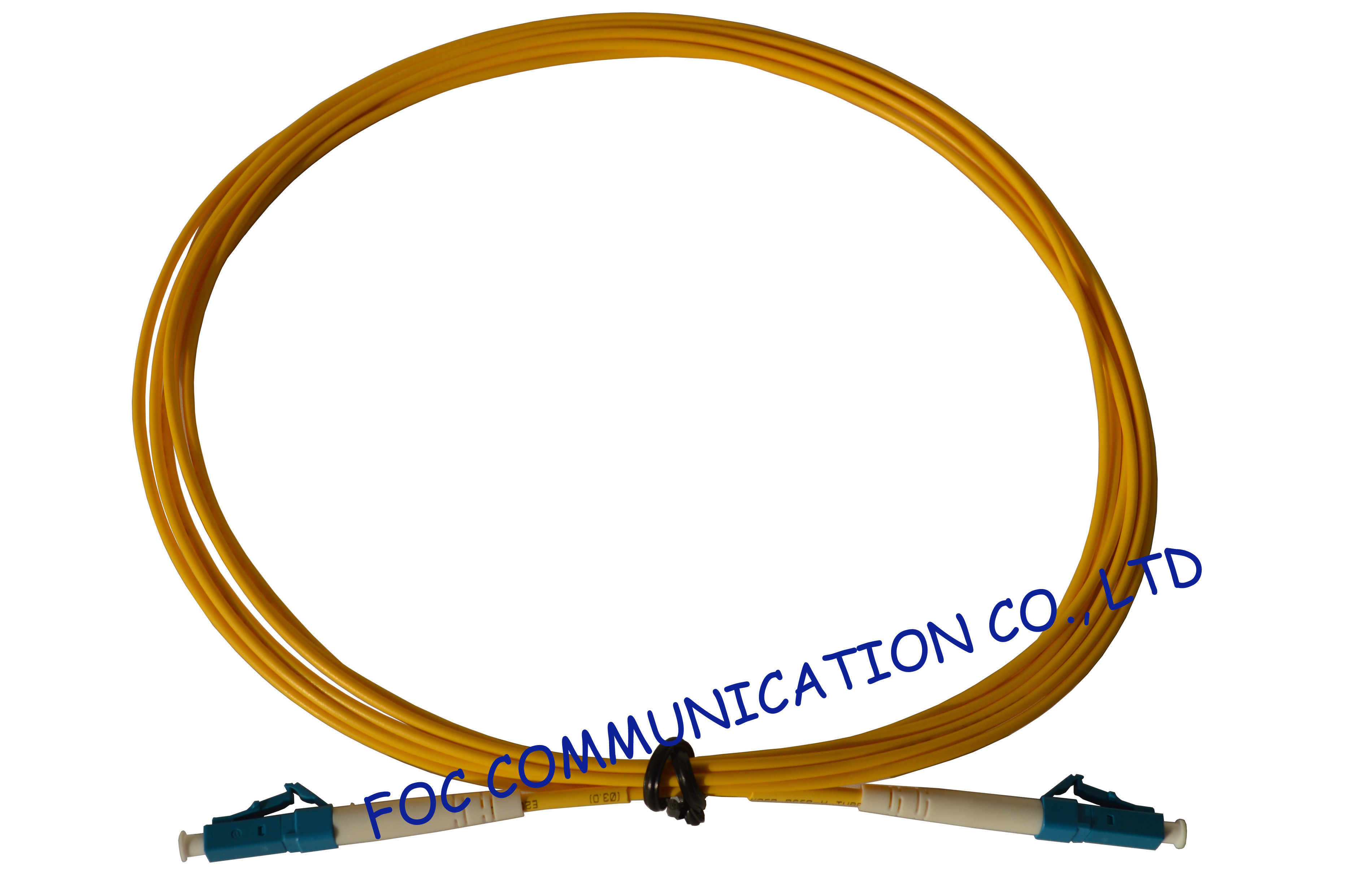 LC To LC Singlemode Fiber Optical Patch Cord 3.0mm For WAN and LAN Systems