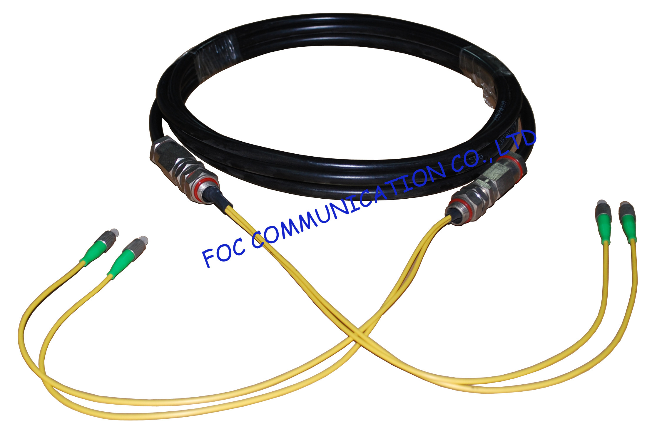 Waterproof Fiber Optic Patch Cord FC / APC Multicore for CATV System