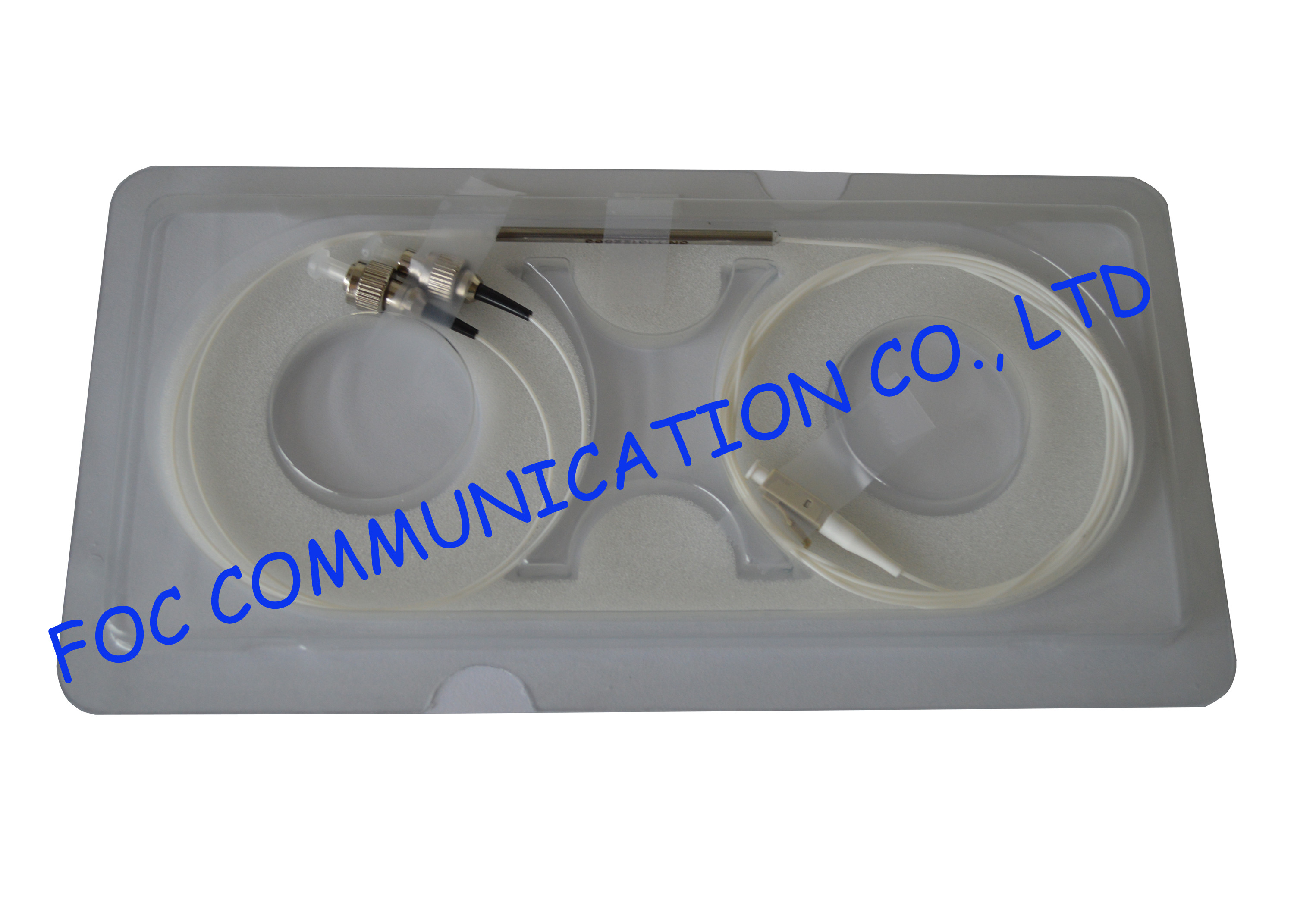 Multimode Steel Tube Fiber PLC Splitter 1×2 With 62.5um Corning Fiber